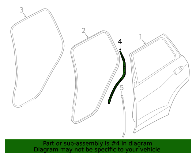 Genuine BMW 51-76-9-451-489 | Rear Weather-Strip | FREE Shipping on ...