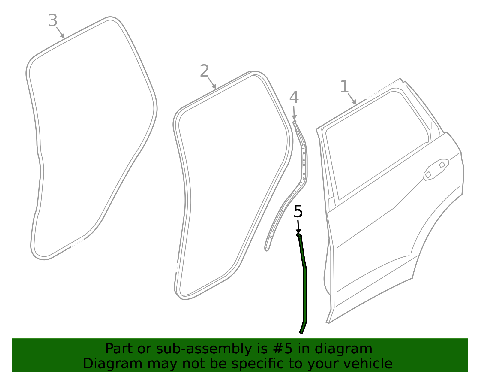 51767428705 - 2019-2025 BMW Front Weather-Strip (51-76-7-428-705) | BMW ...