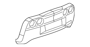 2005-2013 Chevrolet Corvette Rear Bumper Cover 15895252 | TascaParts.com