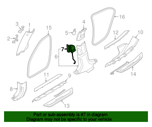 51-43-7-401-187 - Dashboard Air Vent 2016-2022 BMW | AutoNationParts.com
