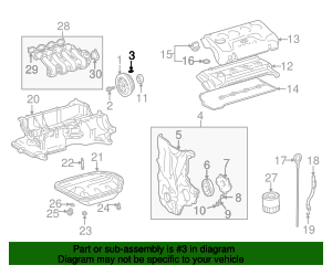 90250-03095 - Crankshaft Pulley Pin - 2000-2009 Toyota | Sparks Parts
