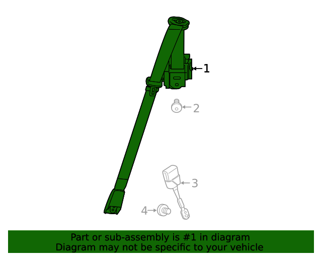 Genuine BMW 72-11-7-497-429 | Seat Belt Assembly | FREE Shipping on ...