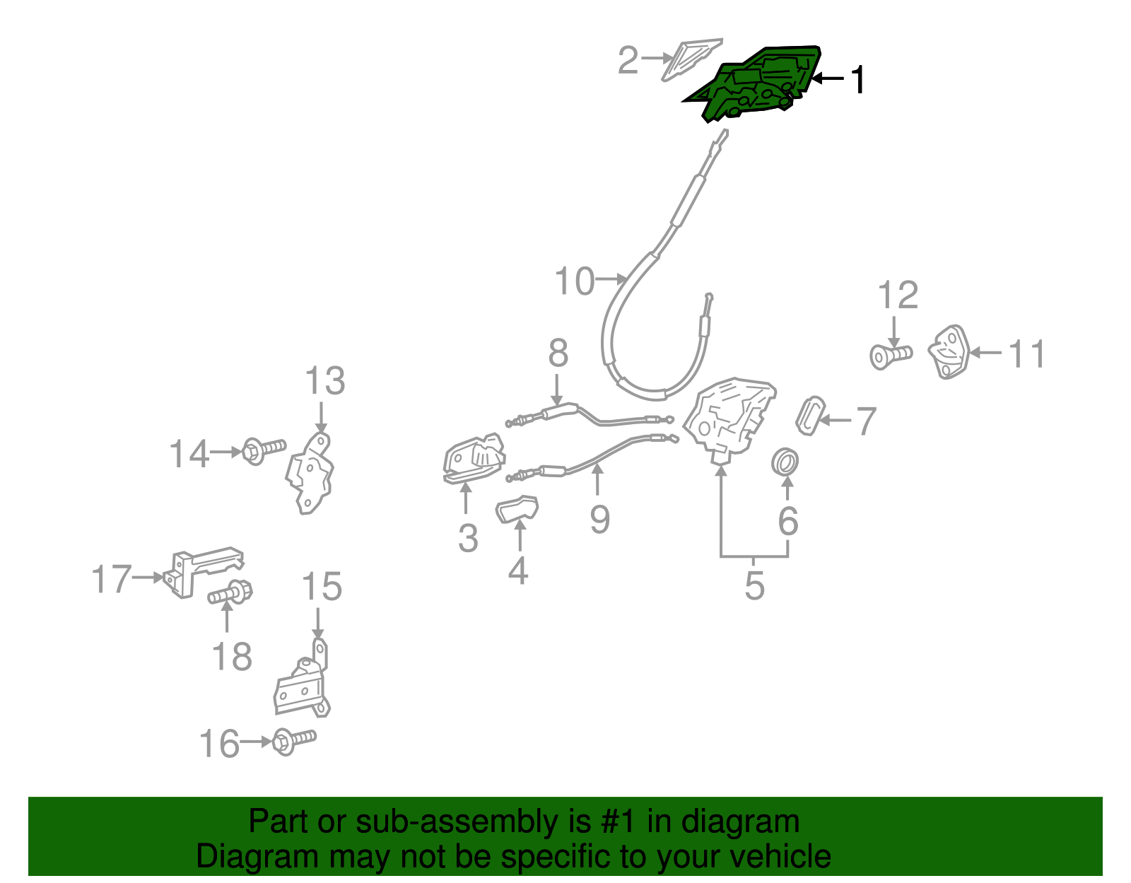 2018 Toyota C-HR Handle, Outside 69230-F4011-G0 | Toyota Parts Center