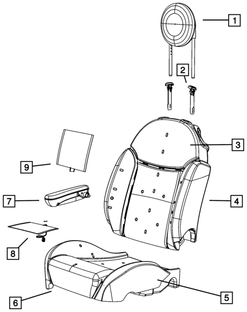 Front Seats - First Row for 2015 Fiat 500 | Mopar Parts