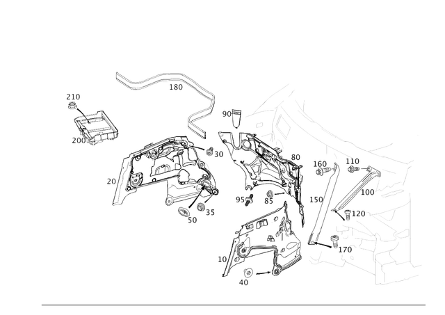 253-628-08-00 - Strut 2016-2025 Mercedes-Benz | Mercedes-Benz USA Parts