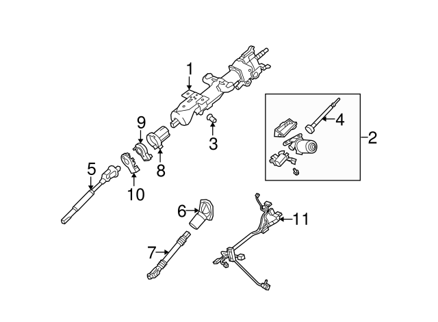 2007-2014 GM Lower Steering Shaft Bearing Adapter 15775851 | OEM Parts ...
