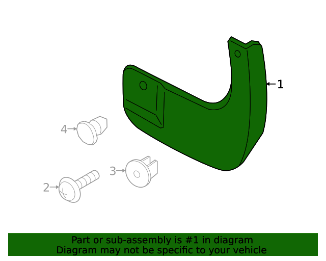 86831-K0000 - Mud Guard 2020-2022 Kia Soul | Kia.Parts Store