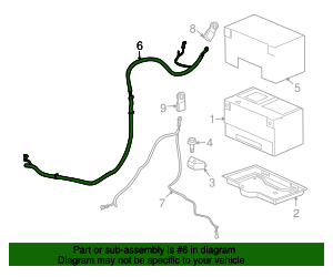 2008 Hummer H2 Battery Positive Cable Junction Block 12191376 ...