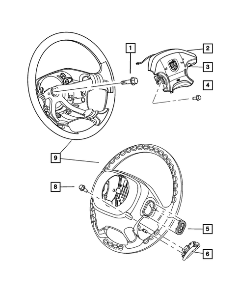 Steering Wheel for 2003 Dodge Ram 2500 | Mopar Factory Parts