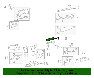 55660-07030 - Air Vent Grille - 2019-2021 Toyota Avalon | OEM Genuine ...