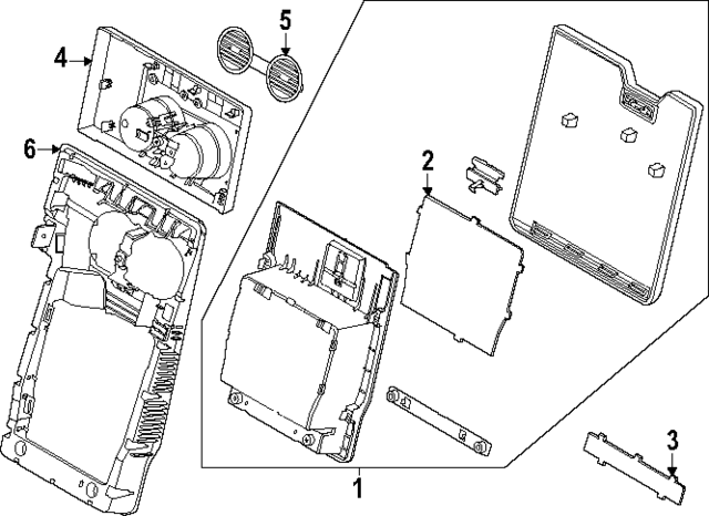 2023-2024 Ford F-250 Super Duty Cup Holder Insert JL3Z-1513562-BB | OEM ...