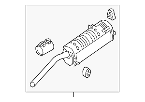 28710-H9200 - Rear Muffler 2018-2021 Kia Rio | Kia.Parts Store