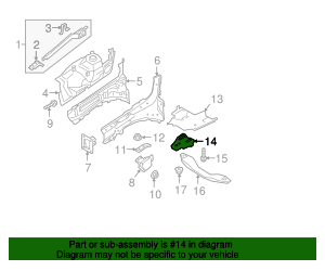 2017-2020 Lincoln Continental Support Bracket - Passenger Side (RH ...