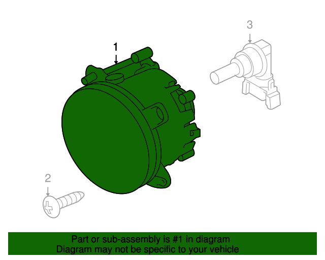 LR057400 - Fog Light 2008-2016 Land Rover | AutoNationParts.com