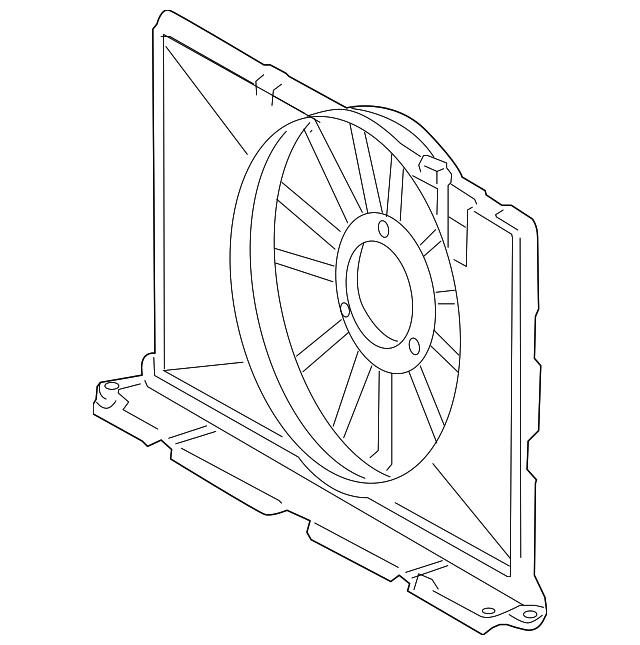 2009-2013 Toyota Fan Shroud 16711-0T040 | toyolexparts