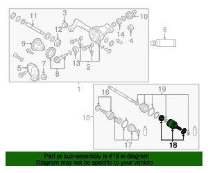 2012-2017 Infiniti Inner Joint 39711-1LA0D | OEM Parts Online