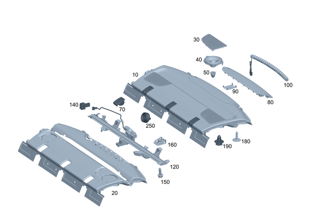 1956-2025 Mercedes-Benz Additional Brake Lamp 099-906-63-04 | Mercedes ...