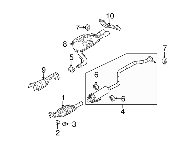 2012-2013 Mazda 6 Catalytic Converter L555-20-55XB | RealMazdaParts.com