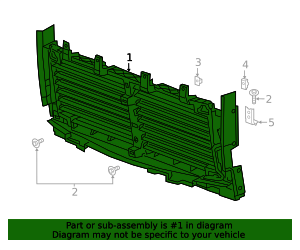2019-2023 GM Front Bumper Shutter 84652494 GM | GMPartsDirect.com