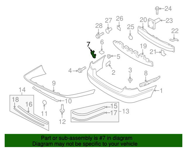 2006-2011 Hyundai Azera Bumper Cover Upper Bracket 86671-3L000 | OEM ...