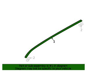 7400A549 - Drip Molding 2022-2024 Mitsubishi | Mitsubishi Direct Parts