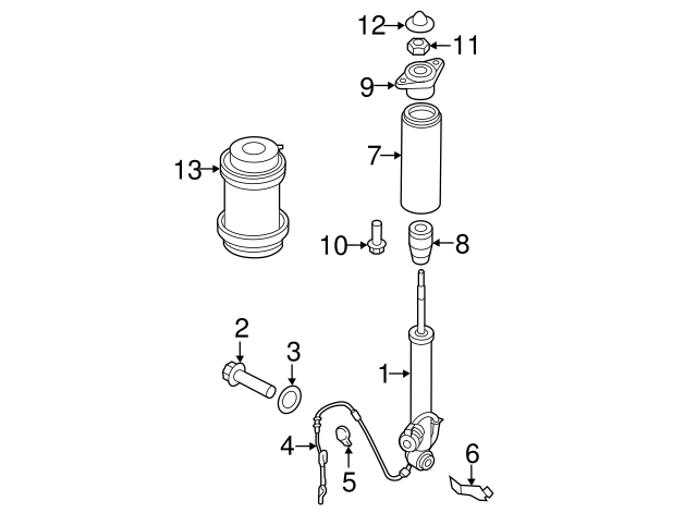 55321-3N510 - Shock Absorber - 2011-2016 Hyundai Equus | Conicelli Hyundai