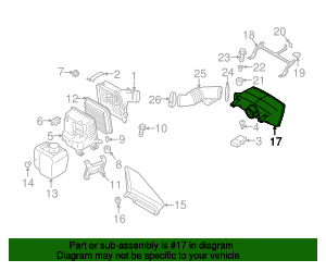 2006-2014 Subaru Intake Duct 14435AA23A | OEM Parts Online