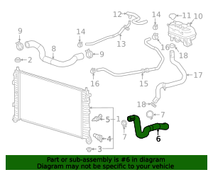 Auxiliary Radiator Inlet Hose 85510518 | GMPartsDirect.com
