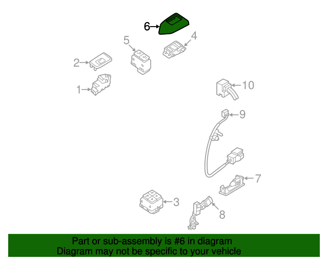 Genuine OEM Lock Switch Bezel Part# LR065874 Fits 2013-2017 Land Rover ...