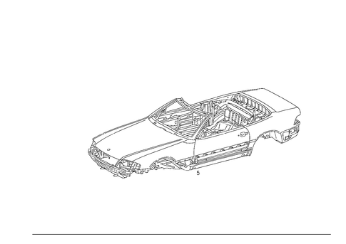 Body Shell for 1996 Mercedes-Benz SL320 | MB Parts Center