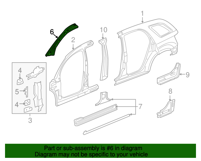 2006-2009 Pontiac Torrent Passenger Side Windshield Inner Side Frame ...