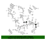 2008-2010 Porsche Cayenne Muffler & Pipe Clamp 955-111-108-40 | Porsche ...