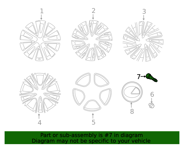 1990-2024 Lexus Valve Stem 90080-45006 | Discount Parts Monster