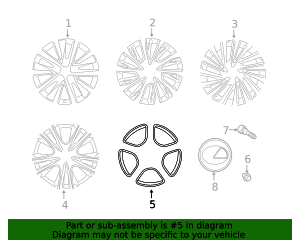 Lexus OEM Spare Wheel Part# 4261B-06010 | OEM Vehicle Parts
