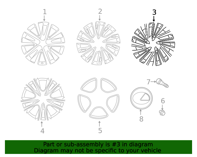 2019-2023 Lexus Wheel, Alloy 4261A-06160 | OEM Parts Online