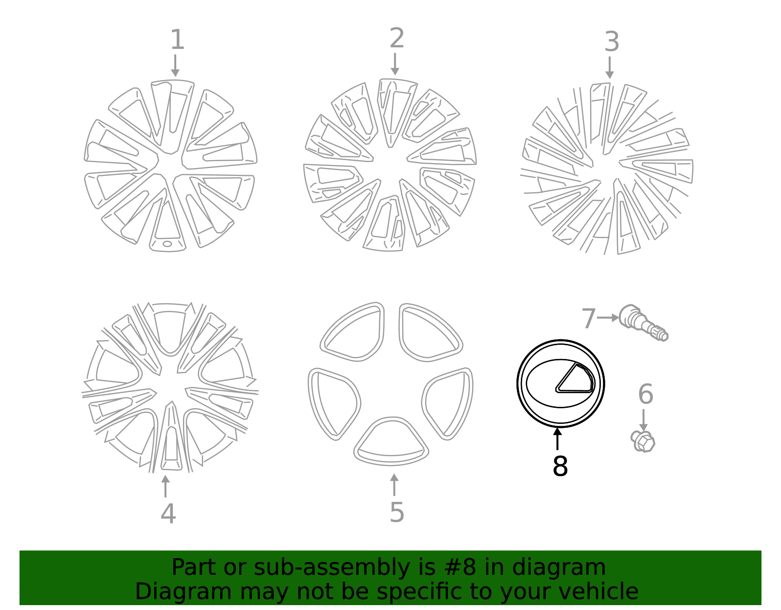 2008-2025 Lexus Center Cap 42603-53110 | OEM Parts Online