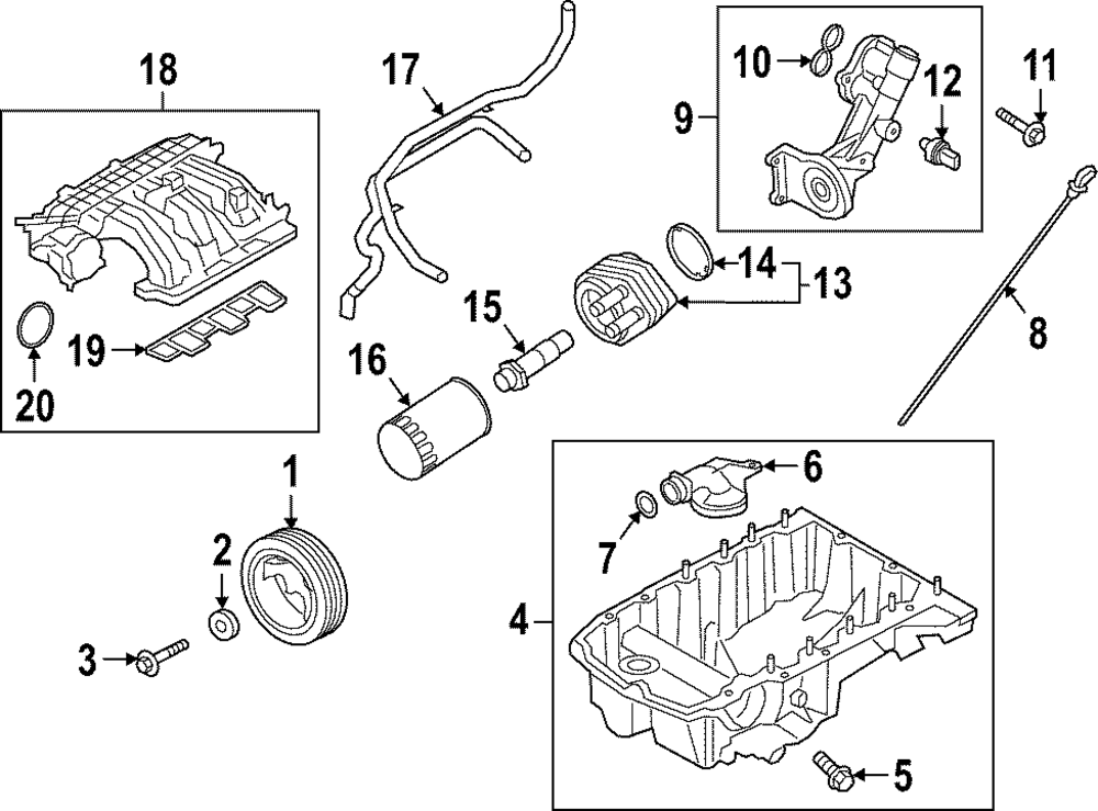 L1MZ-6A642-B - Oil Cooler 2020-2025 Ford | Big 3 Auto Parts