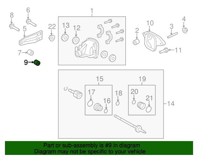 2007-2020 Ford Bumper Face Bar Mount Nut W708634-S440 | TascaParts.com