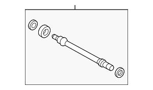 2012-2013 Mazda 3 Intermediate Shaft F2A3-25-700D | RealMazdaParts.com
