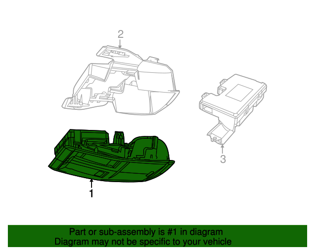 2015-2018 Dodge Challenger Overhead Console 1LE17DX9AA | TascaParts.com