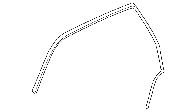 20789461 - Passenger Side Center Pillar Upper Auxiliary Weatherstrip ...
