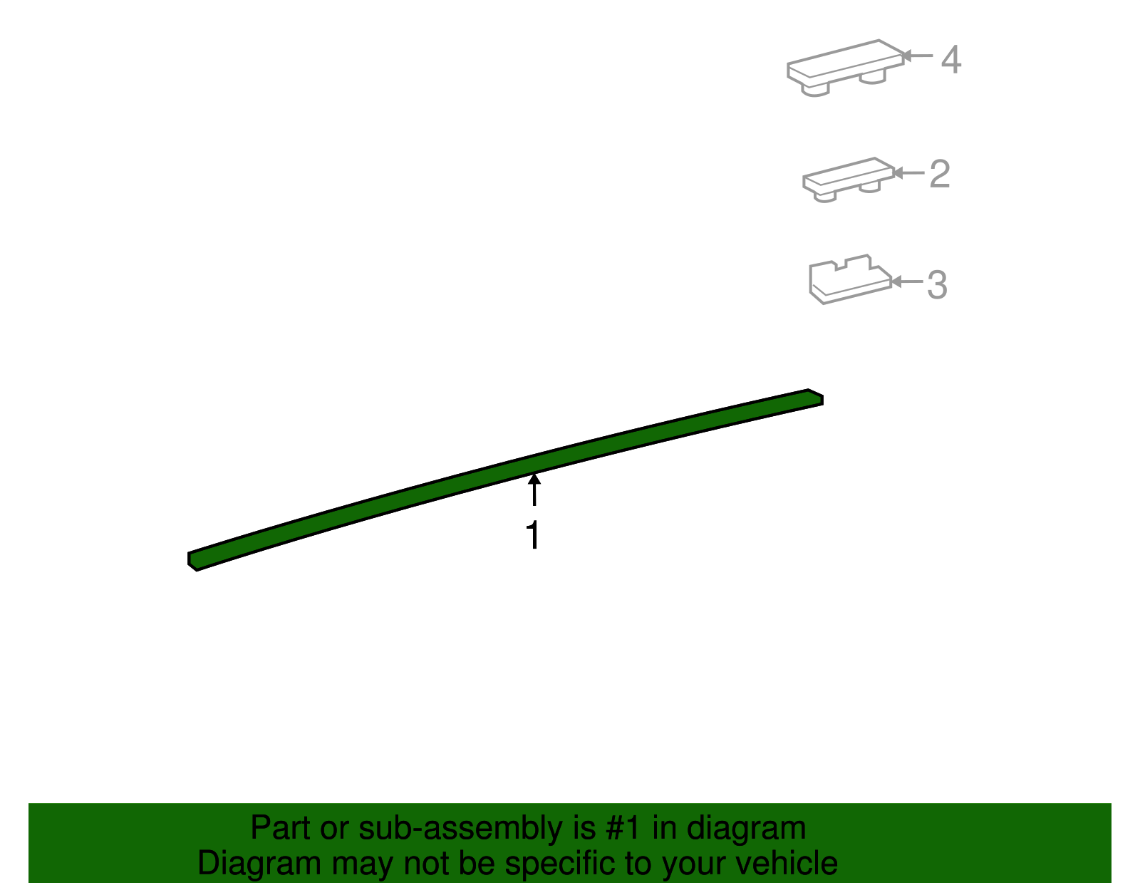2006-2012 Toyota RAV4 Drip Molding 75557-0R010 | OEM Parts Online