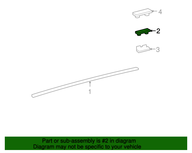 75554-0R010 - Drip Molding Extension - 2006-2012 Toyota RAV4 | nashuatoyota