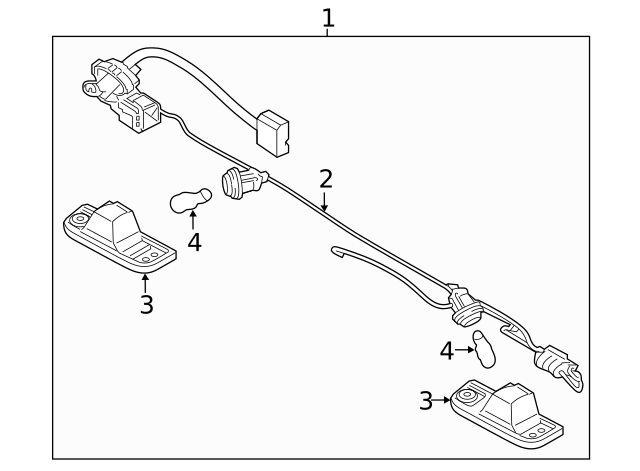 2020 Hyundai Santa Fe License Mount 92530-S2040 | OEM Parts Online