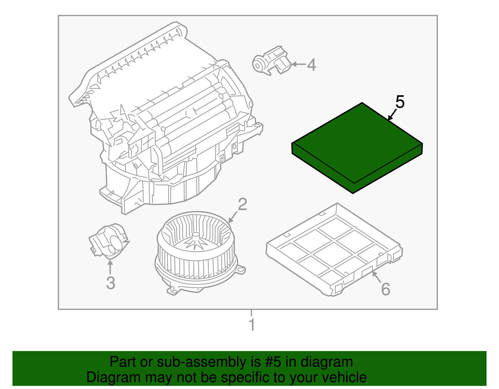 2013-2025 Land Rover Cabin Air Filter LR161566 | OEM Parts Online