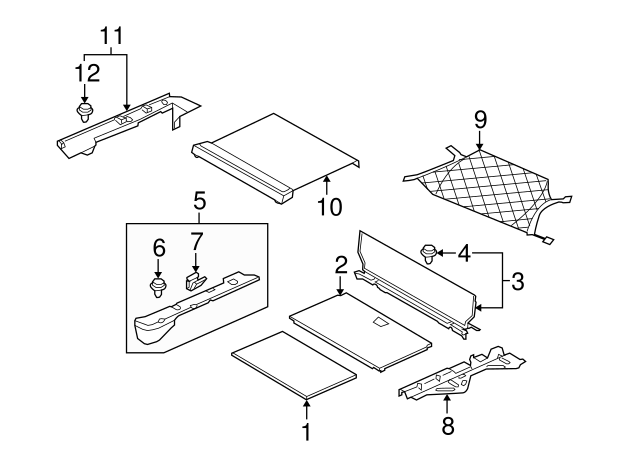 2010-2016 Land Rover LR4 Cargo Cover LR018338 | OEM Parts Online