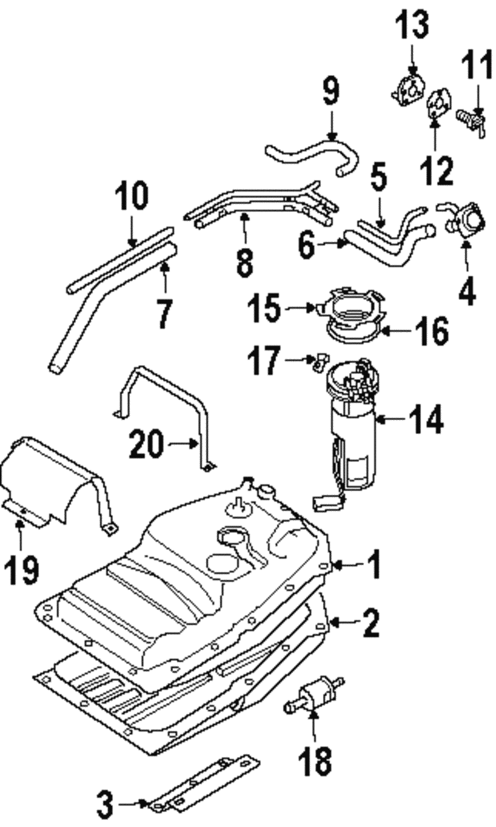 2003 Isuzu Fuel Gauge Sending Unit 8980321740 | Isuzu Parts Center