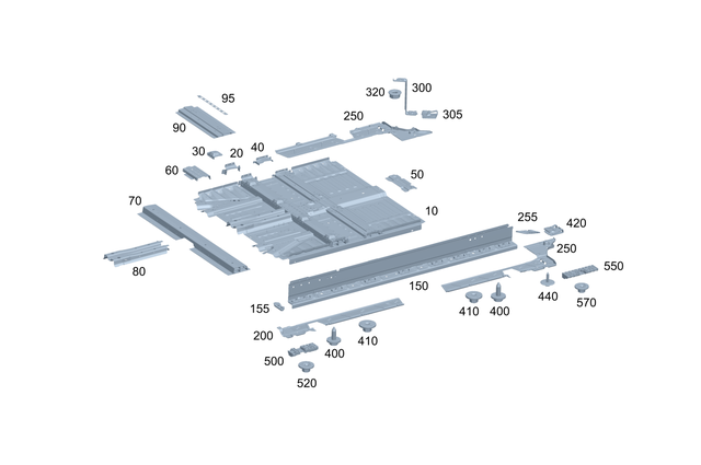 297-610-91-00 - Reinforcement Sheet Metal 2022-2025 Mercedes-Benz ...