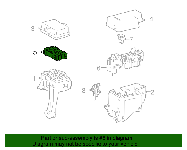 2013-2018 Toyota RAV4 Relay Box 82660-42060 | Toyota Parts Center
