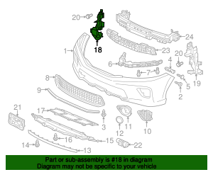 71108-T2A-A10 - Duct R Front Bumper Side - 2014 2015 Honda Accord ...